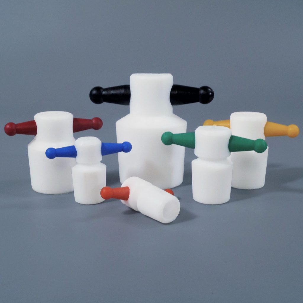 Key-Head Stopper, Color-Coded Corning® Style Handles, PTFE - Scientific ...