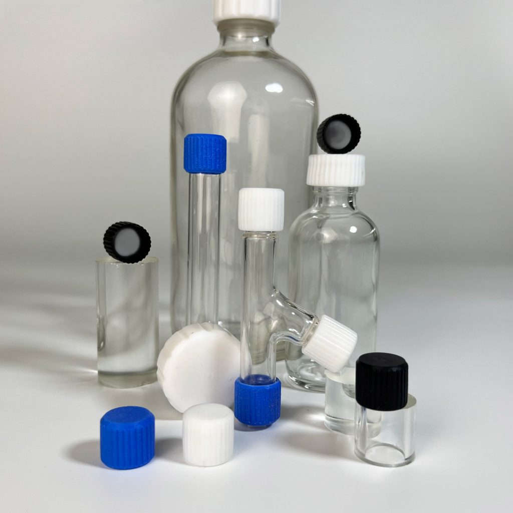 High Temp PTFE Caps for Screw thread Neck Containers - Scientific Machine