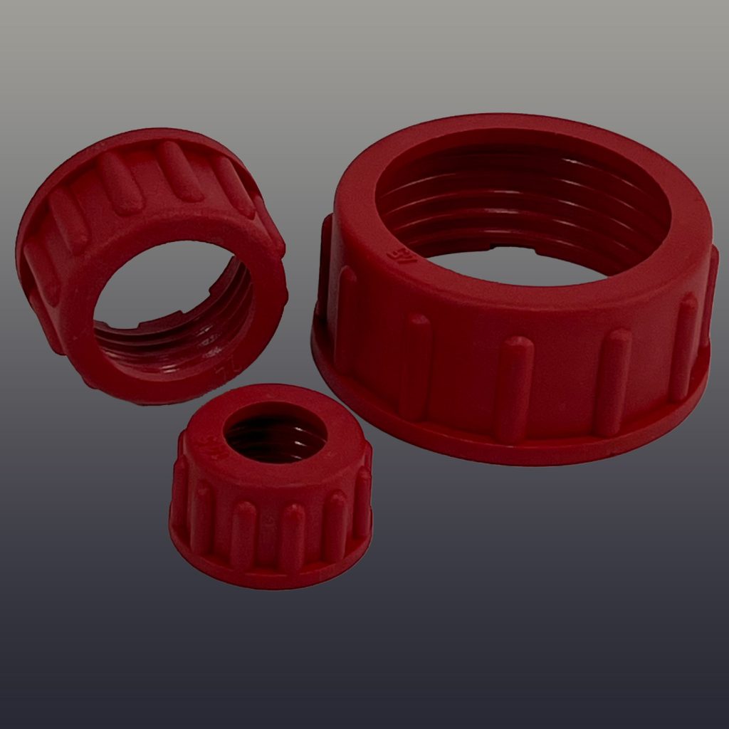 Cap with Aperture for GL Glass Threads - Scientific Machine