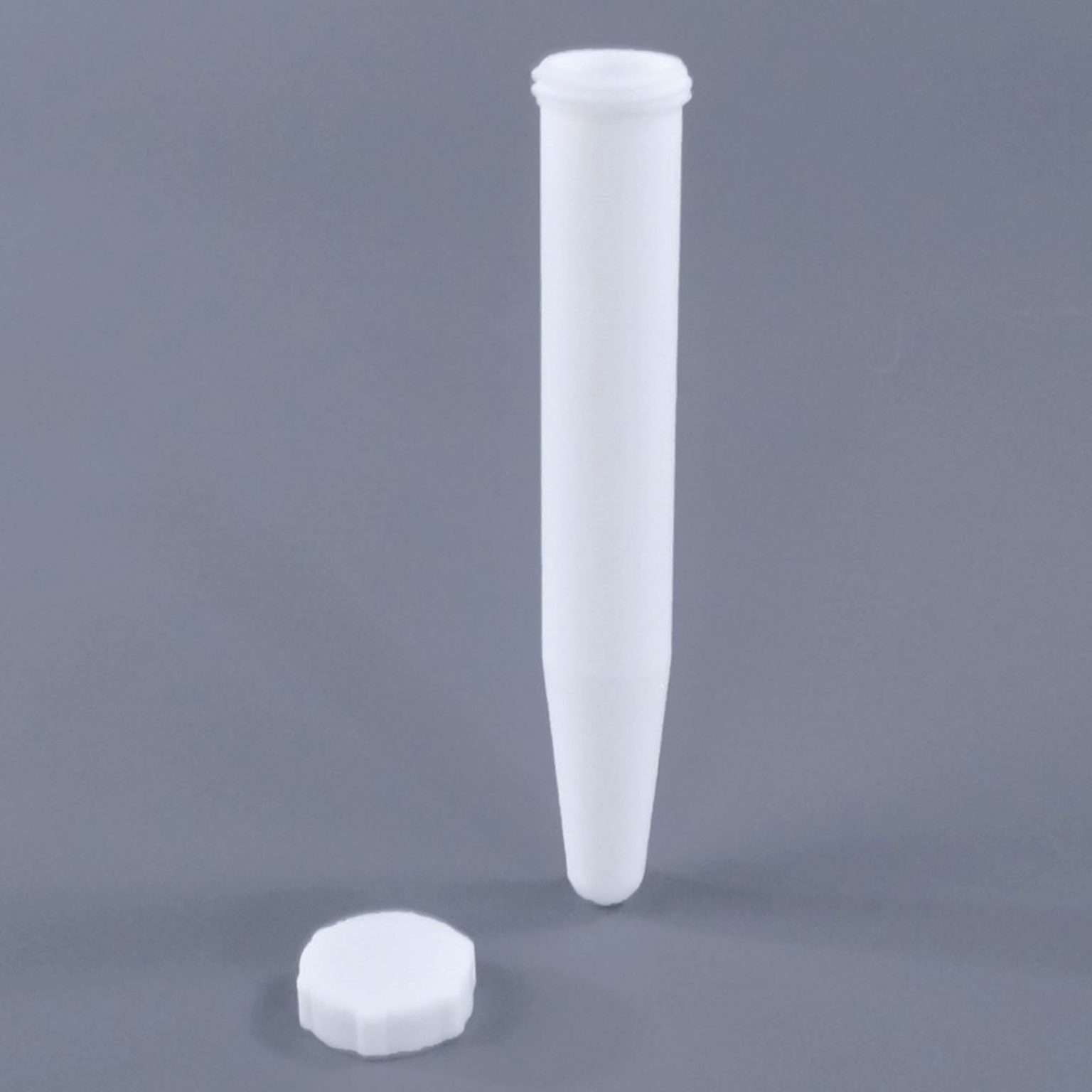 Round/Conical Bottom PTFE Test Tube with Cap - Scientific Machine
