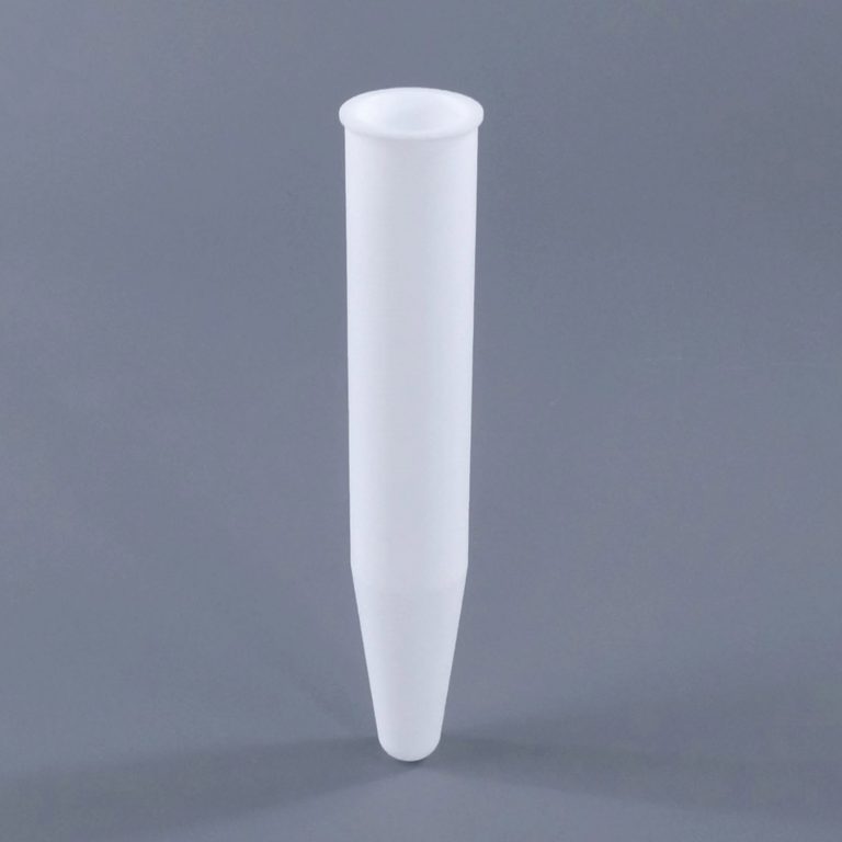 Round/Conical Bottom PTFE Test Tube with Lip - Scientific Machine