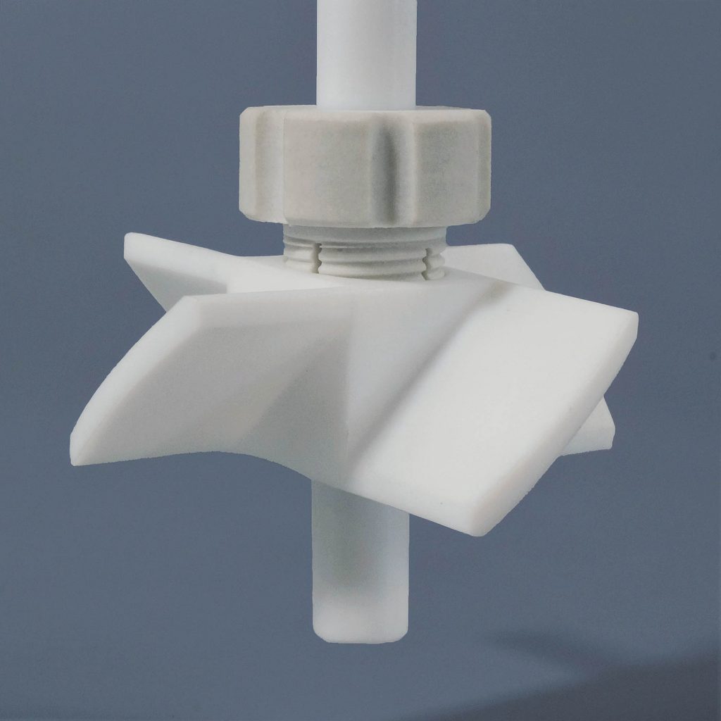 Axial Flow Agitator- Bottom Up Stirring Effect, Solid PTFE Block Design ...