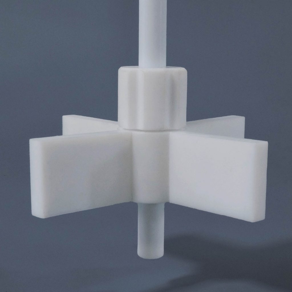 Radial Flow PTFE Impeller, 4-90ᵒ Blades, Small Scale for 8mm-12mmØ ...