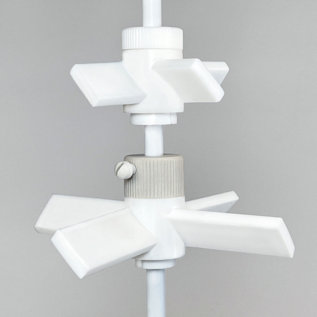 Axial Flow PTFE Agitator, 45° & 60°, 10mm, 12mm, 16mm & 19mm, Self ...