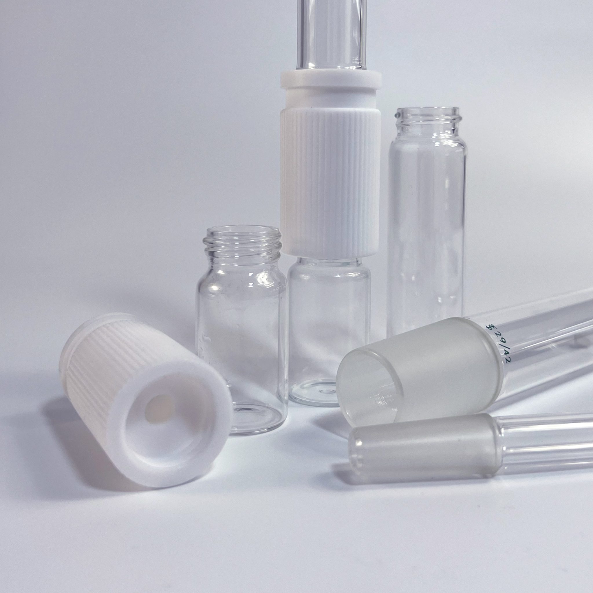 PTFE Adapter, Powder Transfer, Vials to ST Ground glass Joints ...