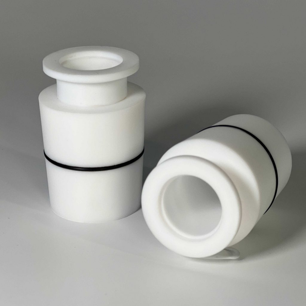 Adapter, standard taper inner joint to a KF-Flange, PTFE - Scientific ...