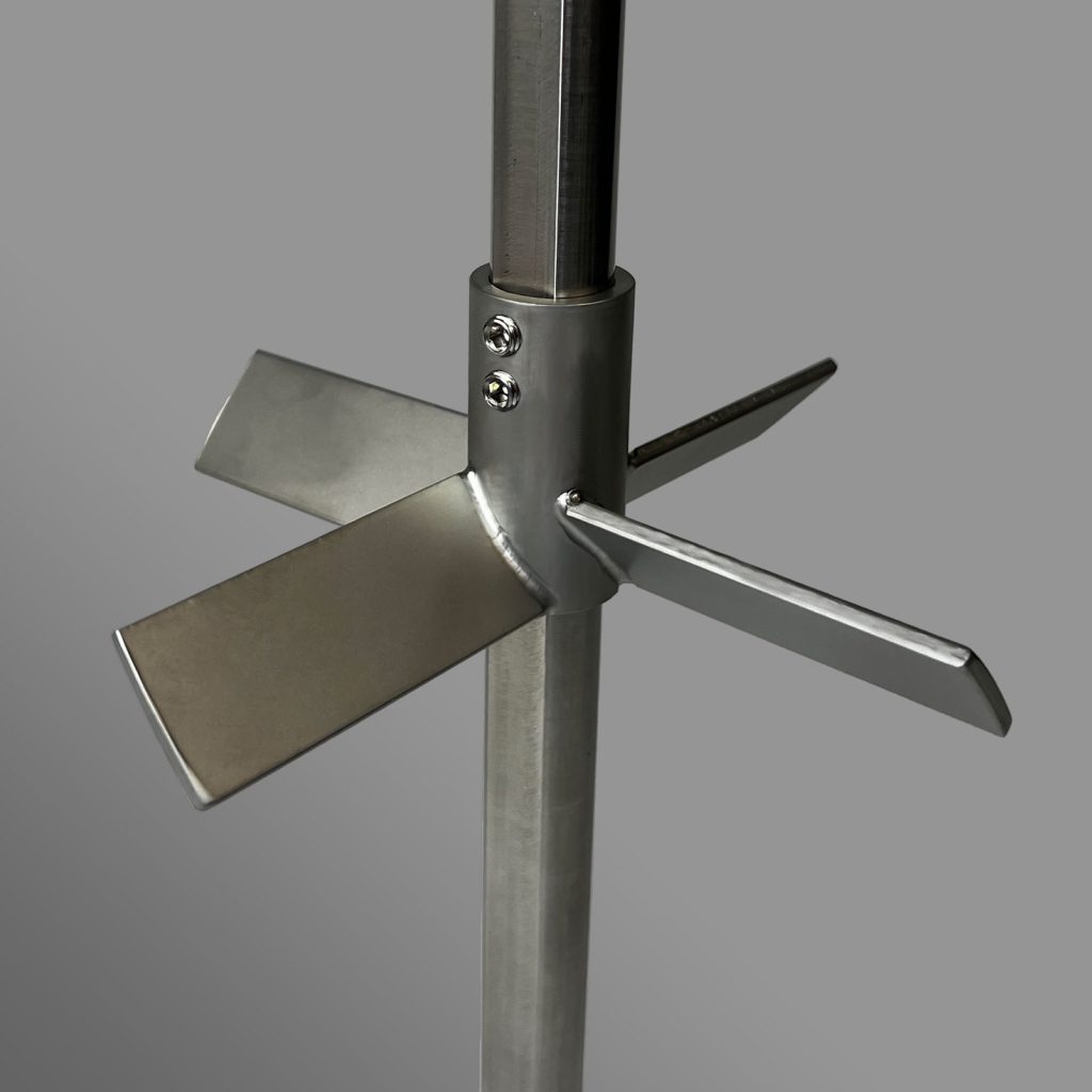 Axial Flow Agitator - 45° Blades, 19mm ID, 316 Stainless Steel ...